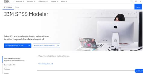IBM SPSS Modeler IBM SPSS Modeler Provides Predictive Analytics To Help You Uncover Data