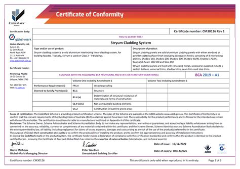 Stryüm Certificate Of Conformity