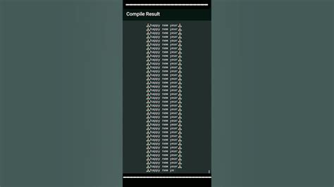 Happy New Year Wish With C Language Coding Status Short Coding