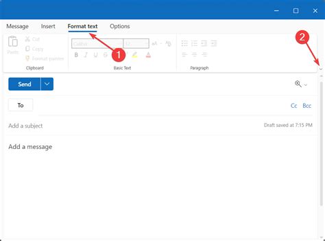 missing toolbar in outlook how to get it back