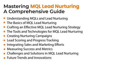 Mastering Mql Lead Nurturing A Comprehensive Guide Only B2b