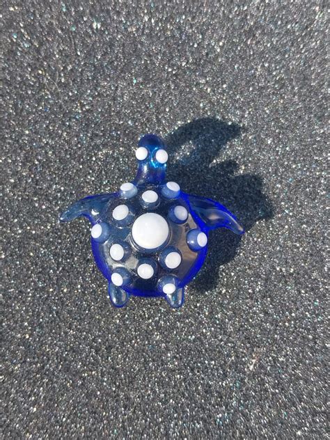 Glass Dot Stack Turtle Pendant Etsy