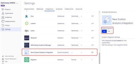 Create Custom Analytics Integration