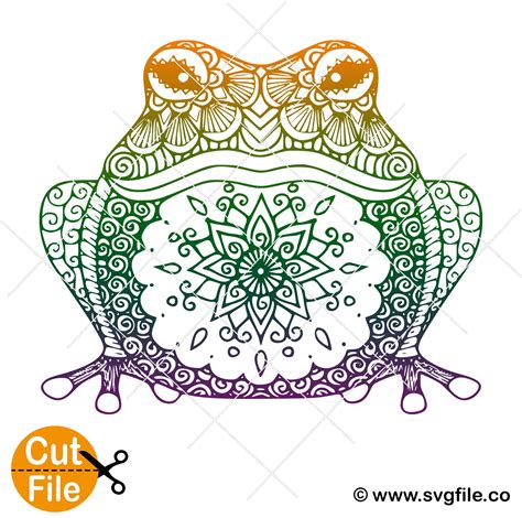Frog Mandala Svg 002 ♥︎ © 2019 2025