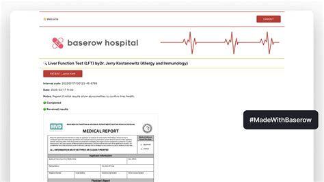 patient file using baserow s application builder made with baserow