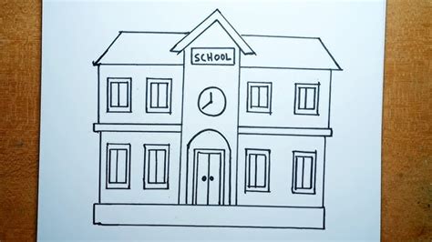 Learn To Draw A School House