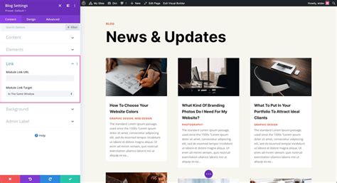 the divi blog module elegant themes documentation