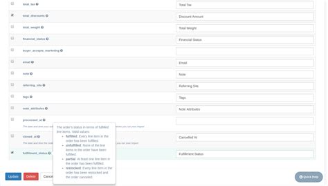 Fulfillment Status Invalid Highview Apps