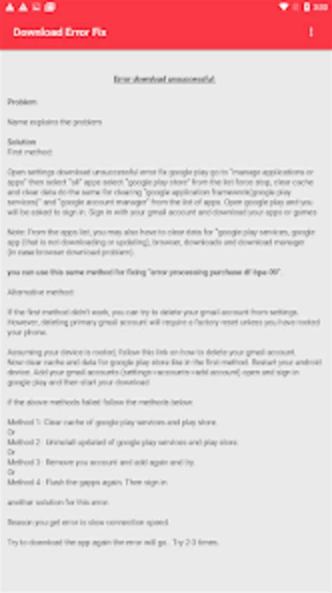 play store download error code for android download