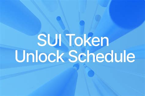Sui Releases Sui Token Release Schedule Tokeninsight