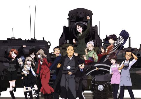 Akiyama Jungorou Akiyama Yoshiko Azumi Girls Und Panzer Boko