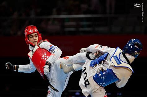 مشرق عکس صعود باوی تکواندو کار ایرانی به یک چهارم نهایی صاحب‌خبر