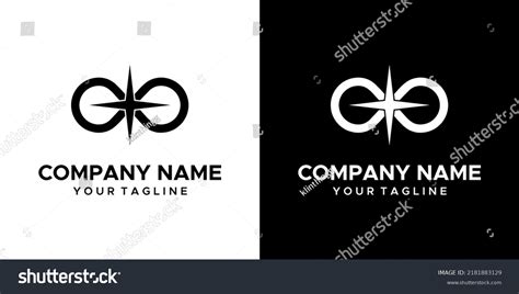Infinity Compass Themed Graphic Image On Stock Vector Royalty Free 2181883129 Shutterstock