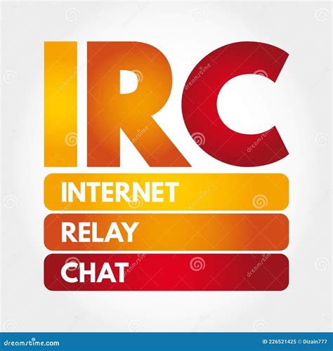 Irc Internet Relay Chat Acronym Technology Concept Background
