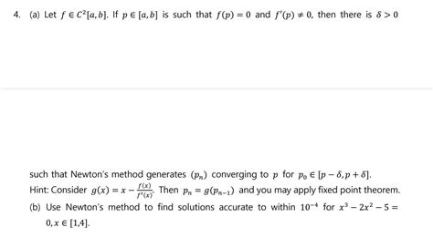 Solved A Let F∈c2 Ab If P∈ Ab Is Such That Fp0 And