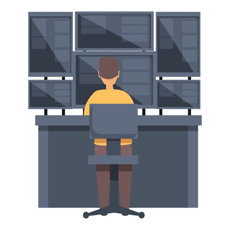 Home System Administrator Icon Cartoon Vector Computer Server 14341422 Vector Art At Vecteezy