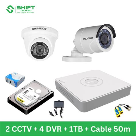 Hikvision 2 Unit 1080p Night Vision Cctv Camera Package Price In