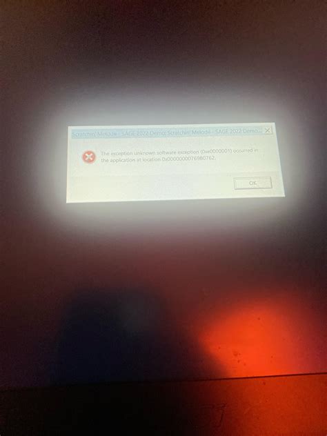 This Error Wont Let Me X It Or When I Shut Down My Computer Its Still