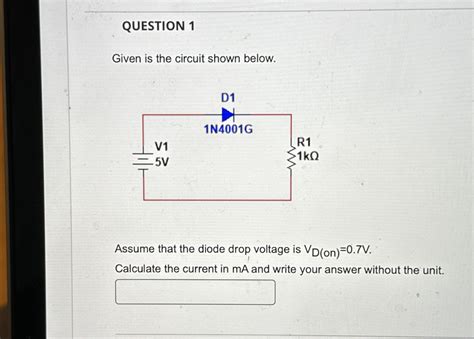 solved question 1given is the circuit shown below assume