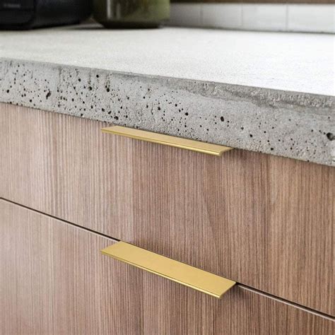 Goldenwarm Cabinet Edge Pull Modern Cabinet Handles Kitchen Cabinet