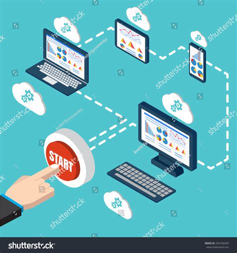 Vektorillustration Für Analytik Und Programmierung Optimierung Stock
