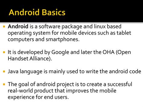 Android Terminologies Pptx Operating Systems Computer Software