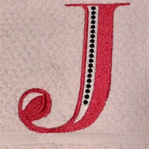 Monogram Two Color Font Embroidery Three Sizes Bx Monogram Alphabet 3 3