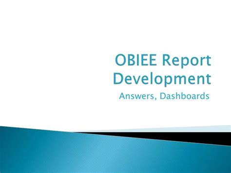 Oracle Business Intelligence Overview Pptx Databases Computer Software And Applications