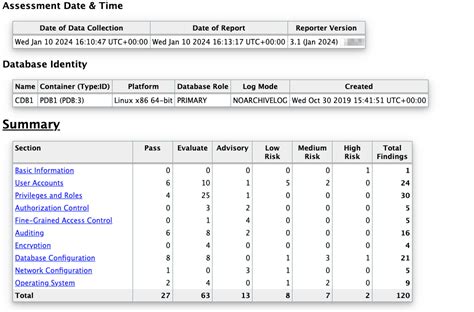 Oracle Database Database Security Assessment Tool User Guide Release 3 1 0