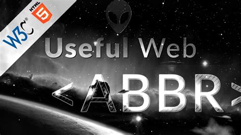 Тег Abbr Стандарт W3c Html5 Youtube