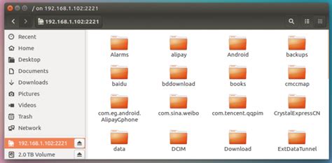 the easist way to transfer files between android and ubuntu desktop