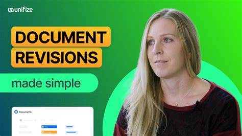 Document Revisions Made Simple With Unifize