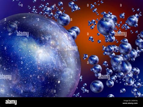 Bubble Universes Computer Illustration Of Multiple Bubble Universes