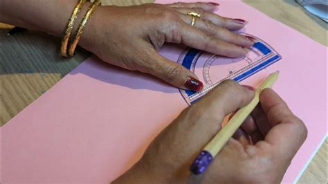 Maths How To Draw Angles With The Help Of Protactor Youtube