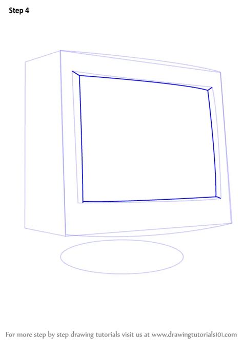 How To Draw A Computer Monitor Computers Step By Step DrawingTutorials101 Com