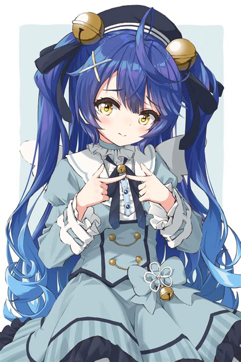 Safebooru 1girl Amamiya Kokoro Bell Black Headwear Black Ribbon