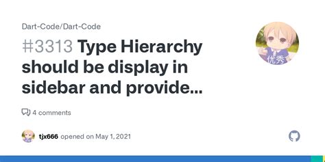 Type Hierarchy Should Be Display In Sidebar And Provide Editor Context Menu · Issue 3313 · Dart