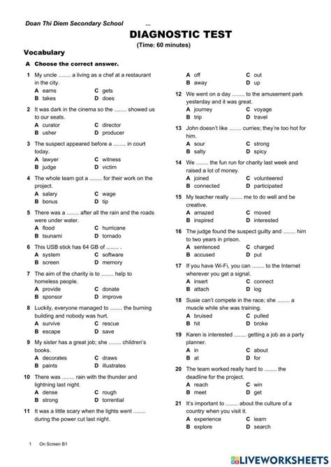 Test B1 Hướng Dẫn Chi Tiết Về Cấu Trúc Và Tài Liệu Luyện Thi