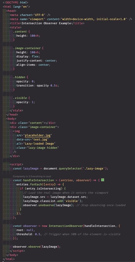 javascript s intersection observer api for lazy loaded images