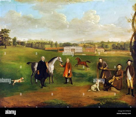 Arthur Devis Leak Okeover Rev John Allen And Captain Chester At