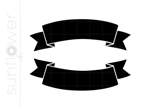 Ribbon Banner Svg Download Ribbon Banner Cut File For Cricut Silhouette Ribbon Banner Svg 