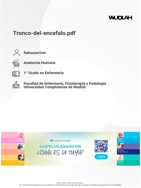 Wuolah Free Tronco Del Encefalo Pdf
