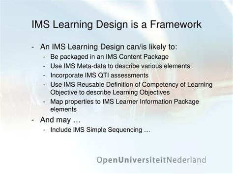 Ppt Eml Ims Learning Design And Ims Simple Sequencing Powerpoint Presentation Id 6709839