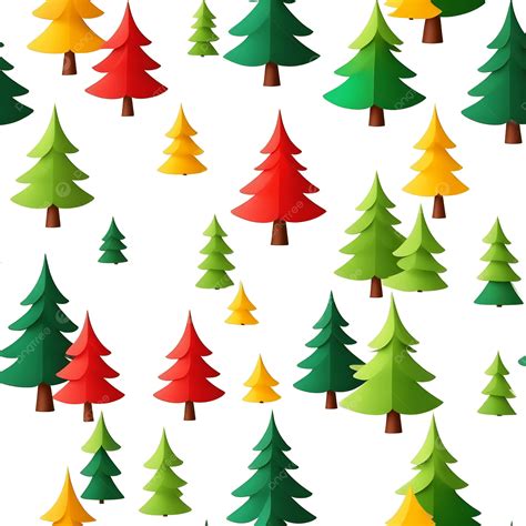 Cartoon Christmas Tree Pattern Christmas Tree Pattern Christmas Png