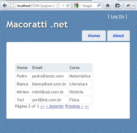 ASP NET MVC Realizando a paginação de dados iMasters