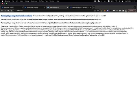 Warning Illegal String Offset Variable Swatches In — Betheme Support Forum