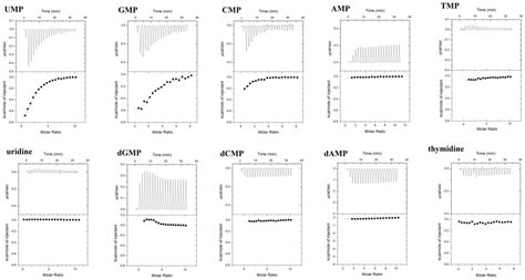 Representative Itc Profiles Of The Binding Of Nucleotides To The Free