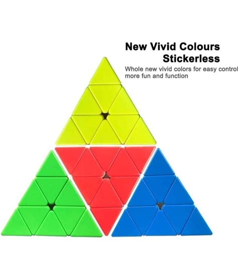 Multicolor Puzzle Pyraminx Cube For Playing And Competition Cmx Cmx Cm At Rs Piece