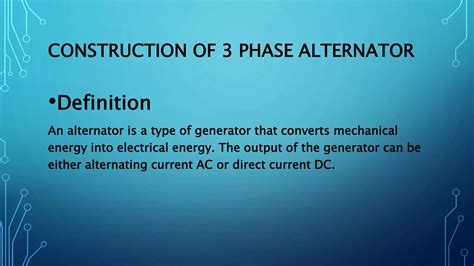 Synchronous motor & Alternators application | PPT