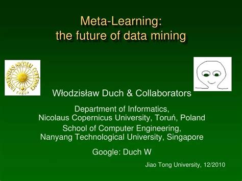 Ppt Meta Learning T He Future Of Data Mining Powerpoint Presentation Id 5652618